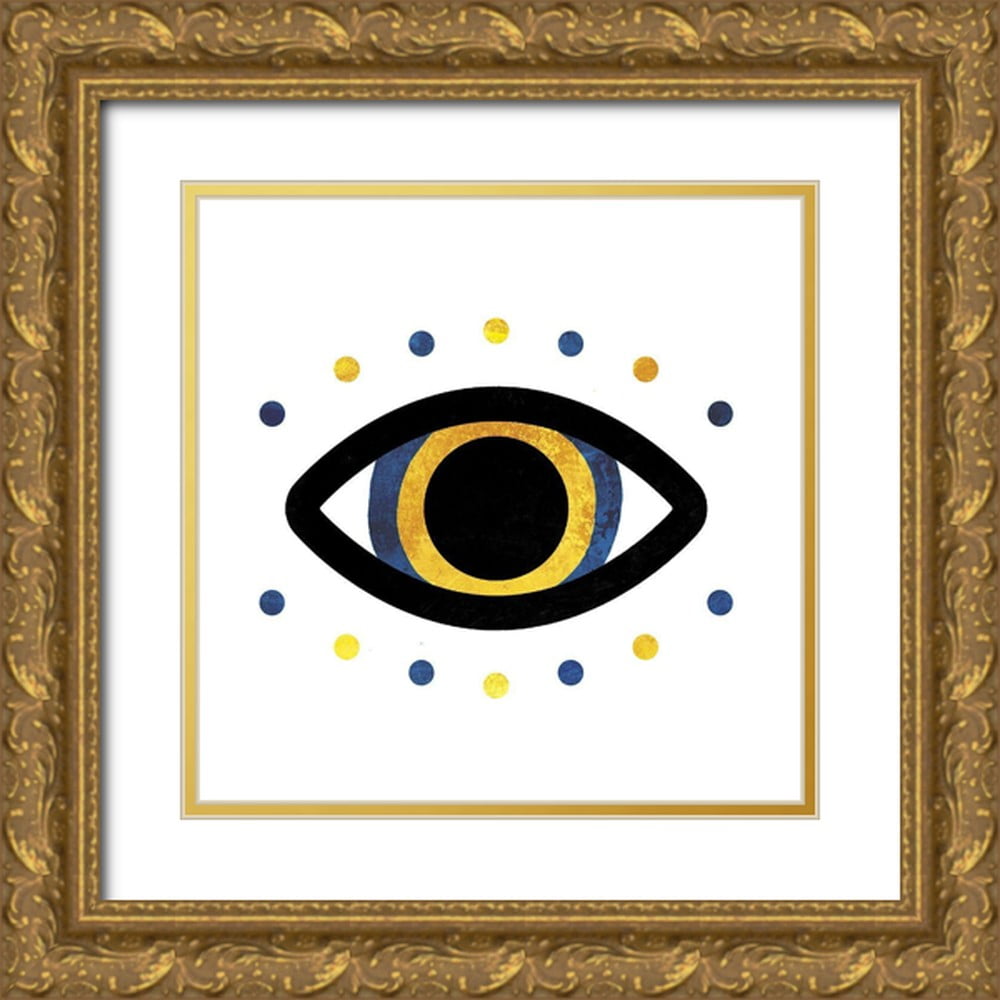 Villa, Milli 26x26 Gold Ornate Wood Framed with Double Matting Museum ...