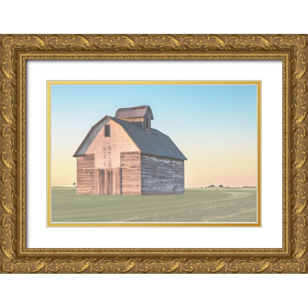 Villa, Milli 32x23 Gold Ornate Wood Framed with Double Matting Museum ...