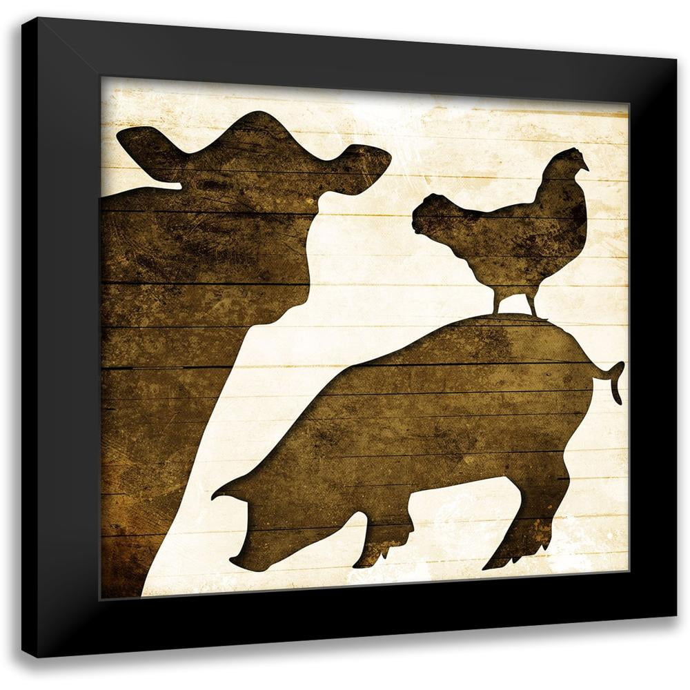 Villa, Mlli 12x12 Black Modern Framed Museum Art Print Titled - Farm ...