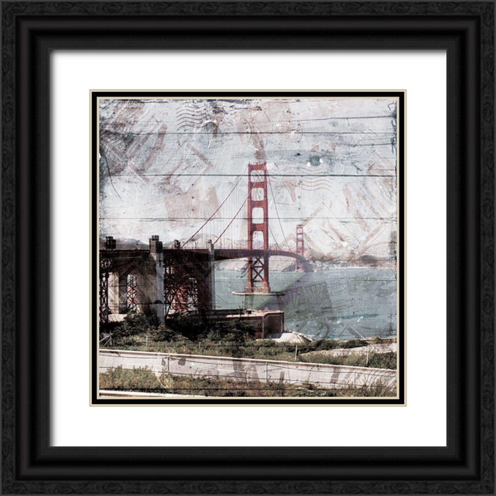 Villa, Mlli 12x12 Black Ornate Wood Framed with Double Matting Museum ...