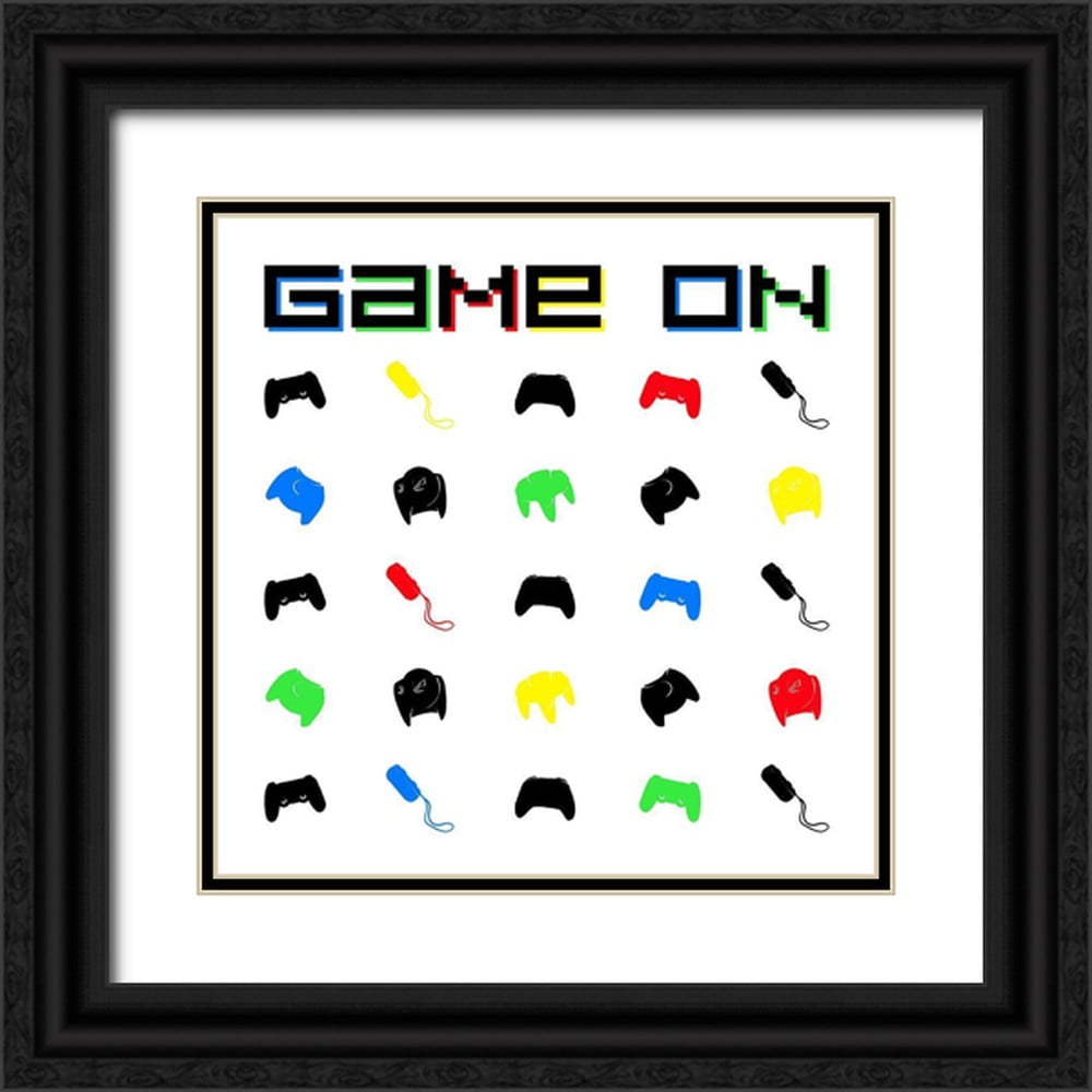 Villa, Mlli 15x15 Black Ornate Wood Framed with Double Matting Museum ...