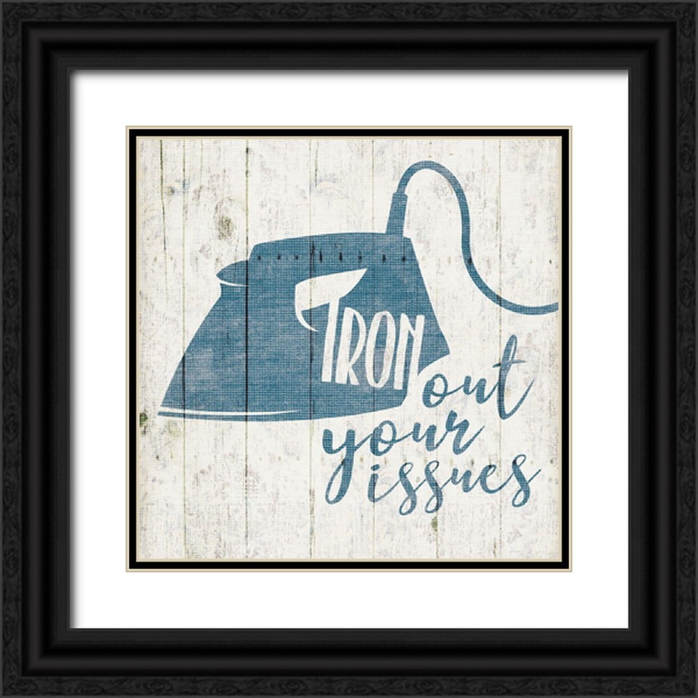 Villa, Mlli 15x15 Black Ornate Wood Framed with Double Matting Museum ...