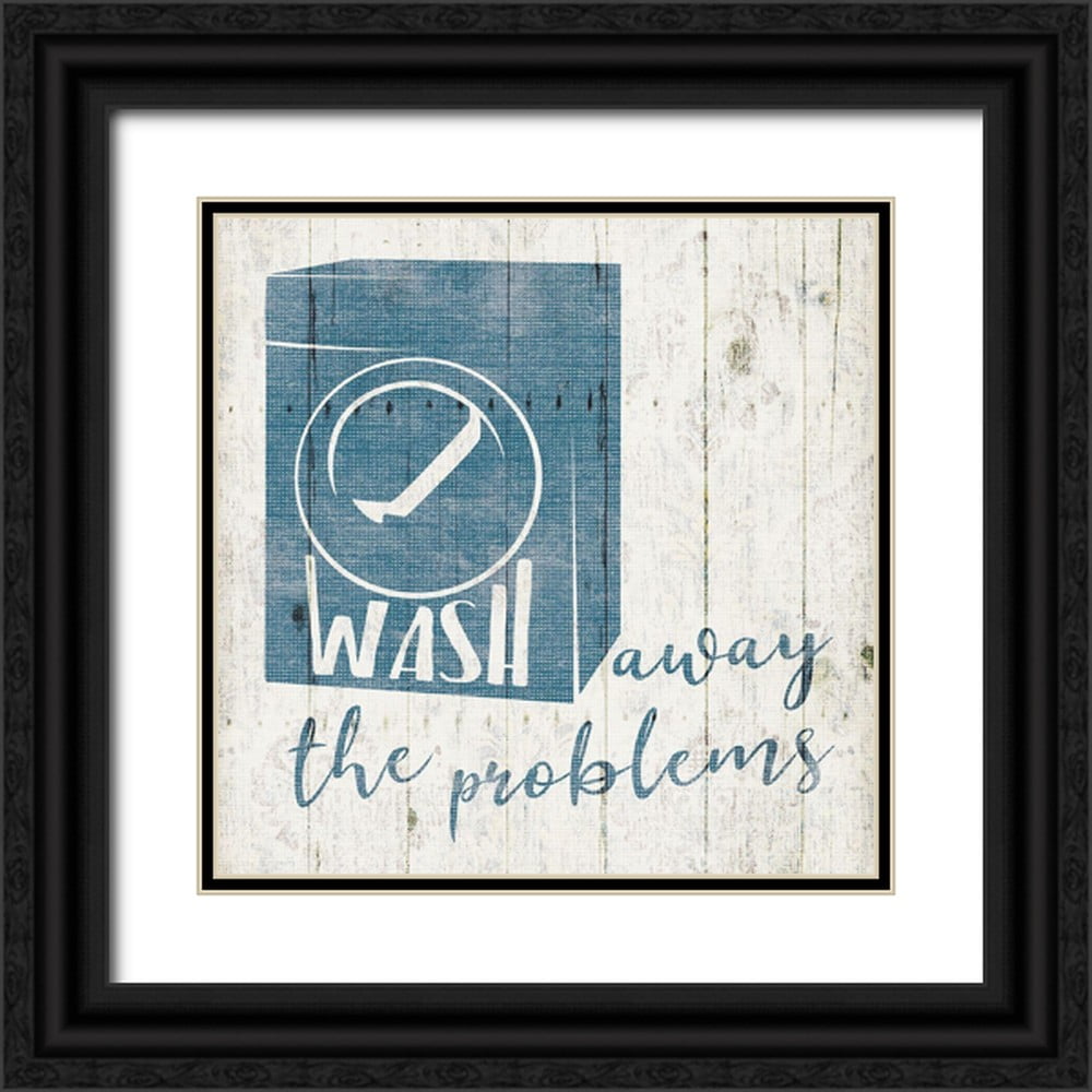 Villa, Mlli 15x15 Black Ornate Wood Framed with Double Matting Museum ...