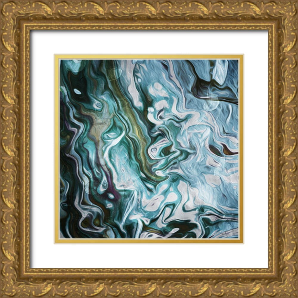 Villa, Mlli 15x15 Gold Ornate Wood Framed with Double Matting Museum ...