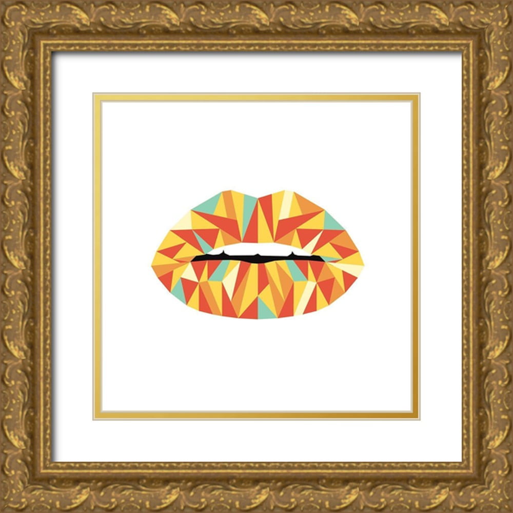 Villa, Mlli 15x15 Gold Ornate Wood Framed with Double Matting Museum ...