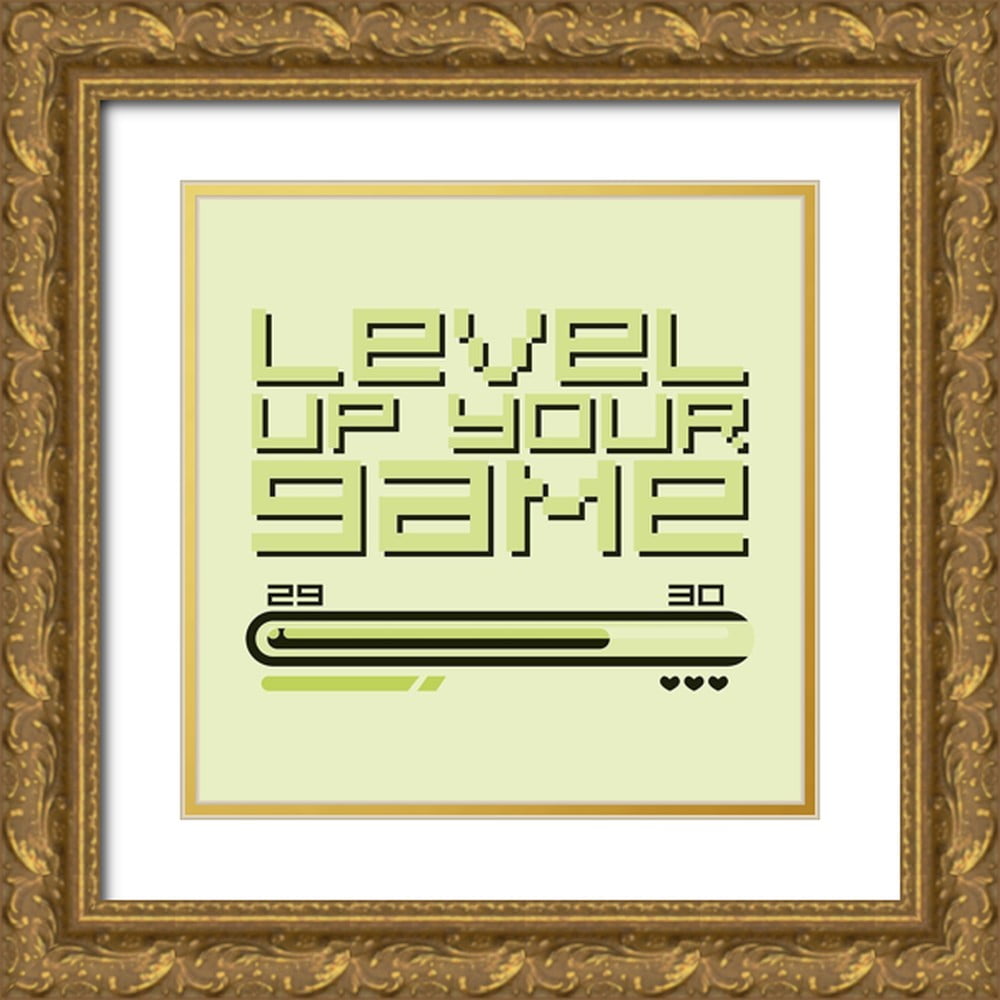 Villa, Mlli 15x15 Gold Ornate Wood Framed with Double Matting Museum ...