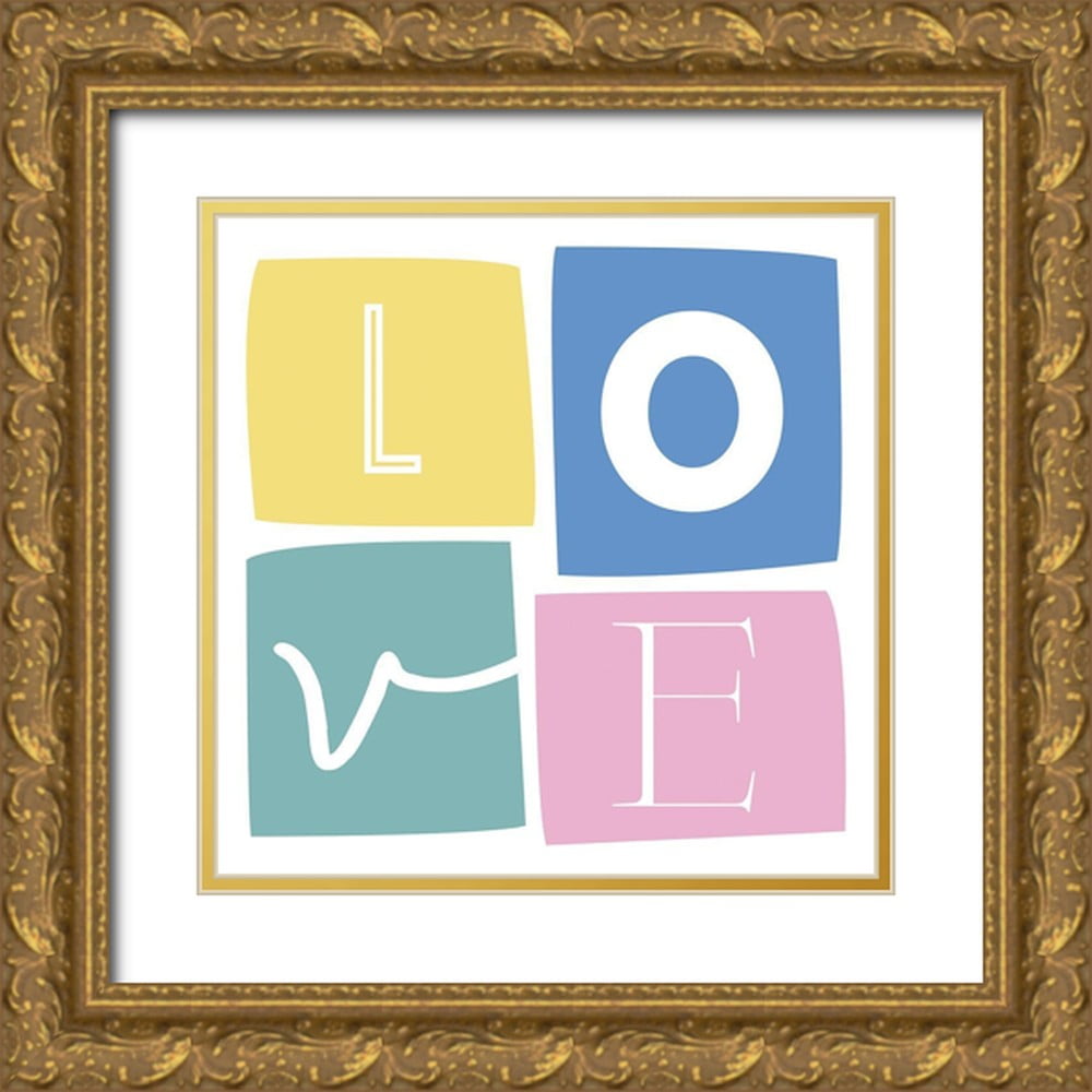 Villa, Mlli 15x15 Gold Ornate Wood Framed with Double Matting Museum ...