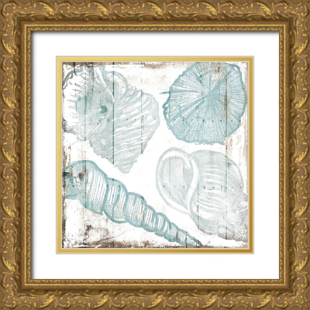 Villa, Mlli 15x15 Gold Ornate Wood Framed with Double Matting Museum ...