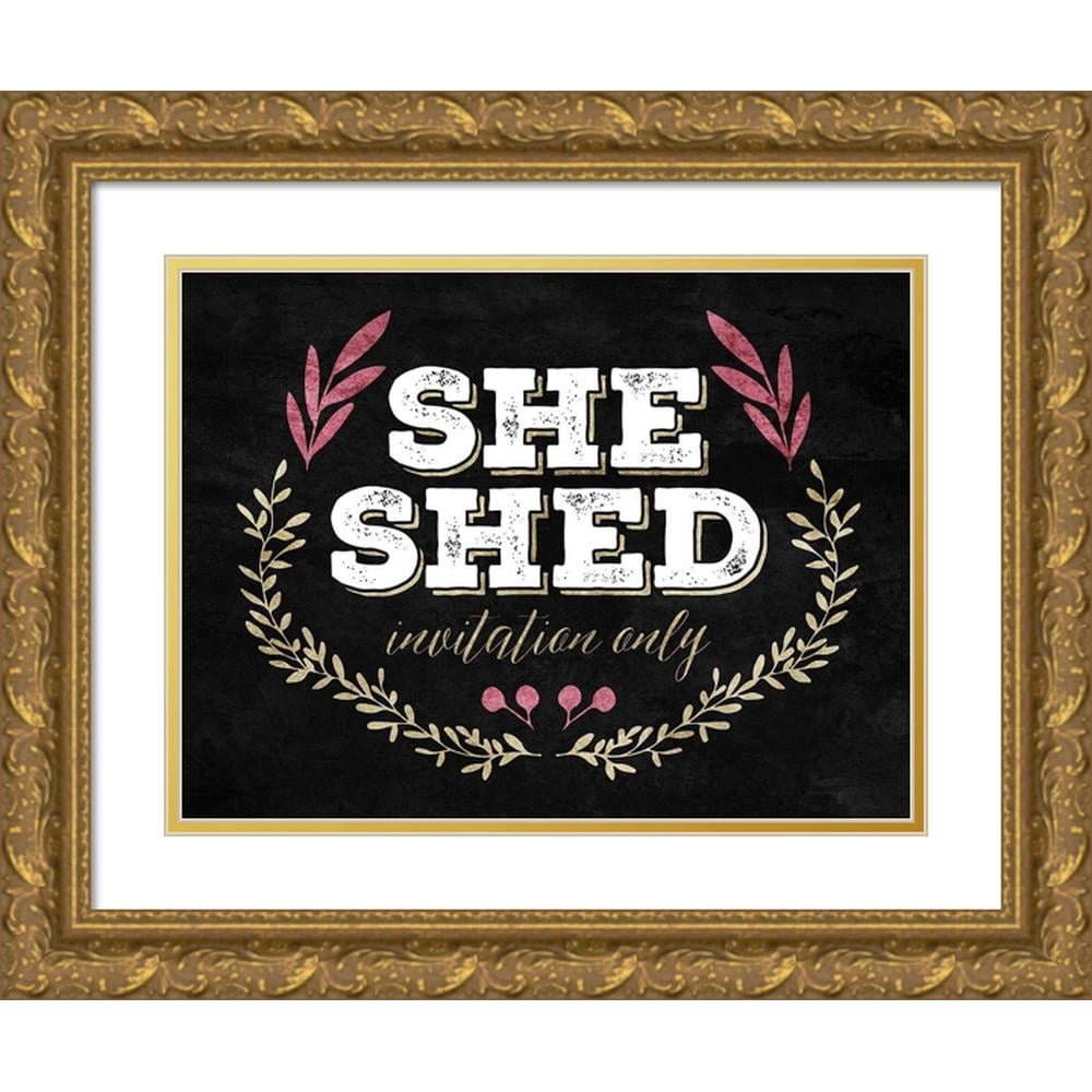 Villa, Mlli 18x15 Gold Ornate Wood Framed with Double Matting Museum ...