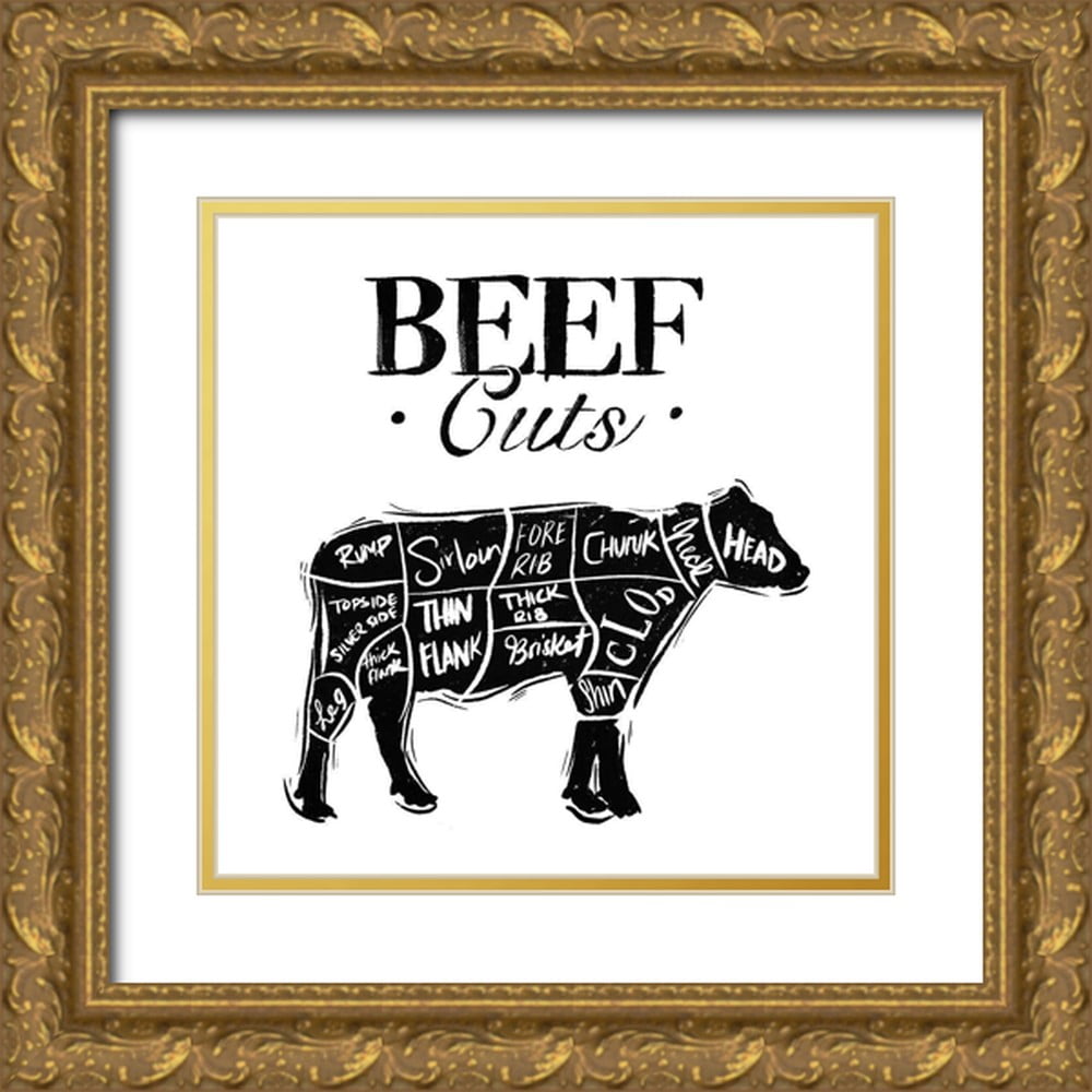 Villa, Mlli 20x20 Gold Ornate Wood Framed with Double Matting Museum ...