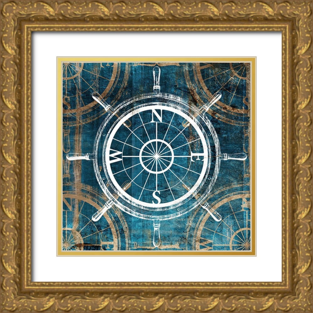 Villa, Mlli 20x20 Gold Ornate Wood Framed with Double Matting Museum ...