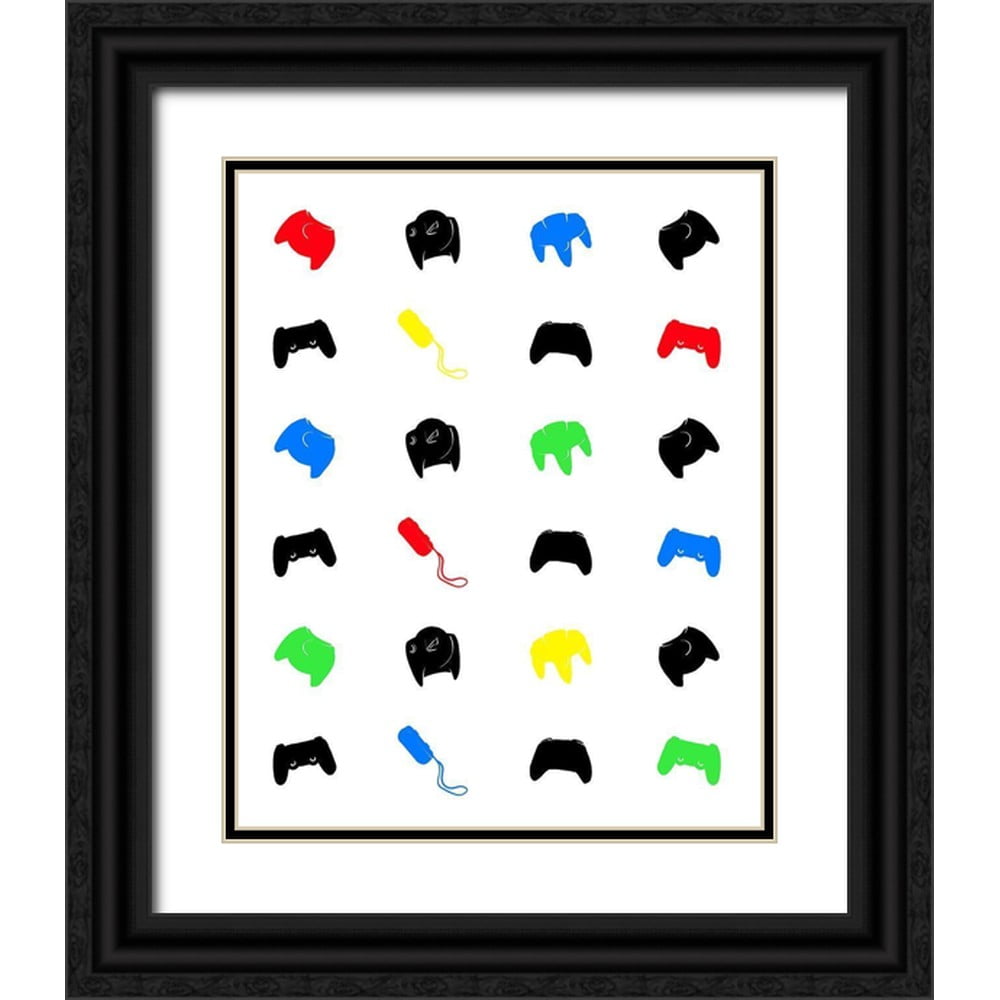 Villa, Mlli 20x24 Black Ornate Wood Framed with Double Matting Museum ...