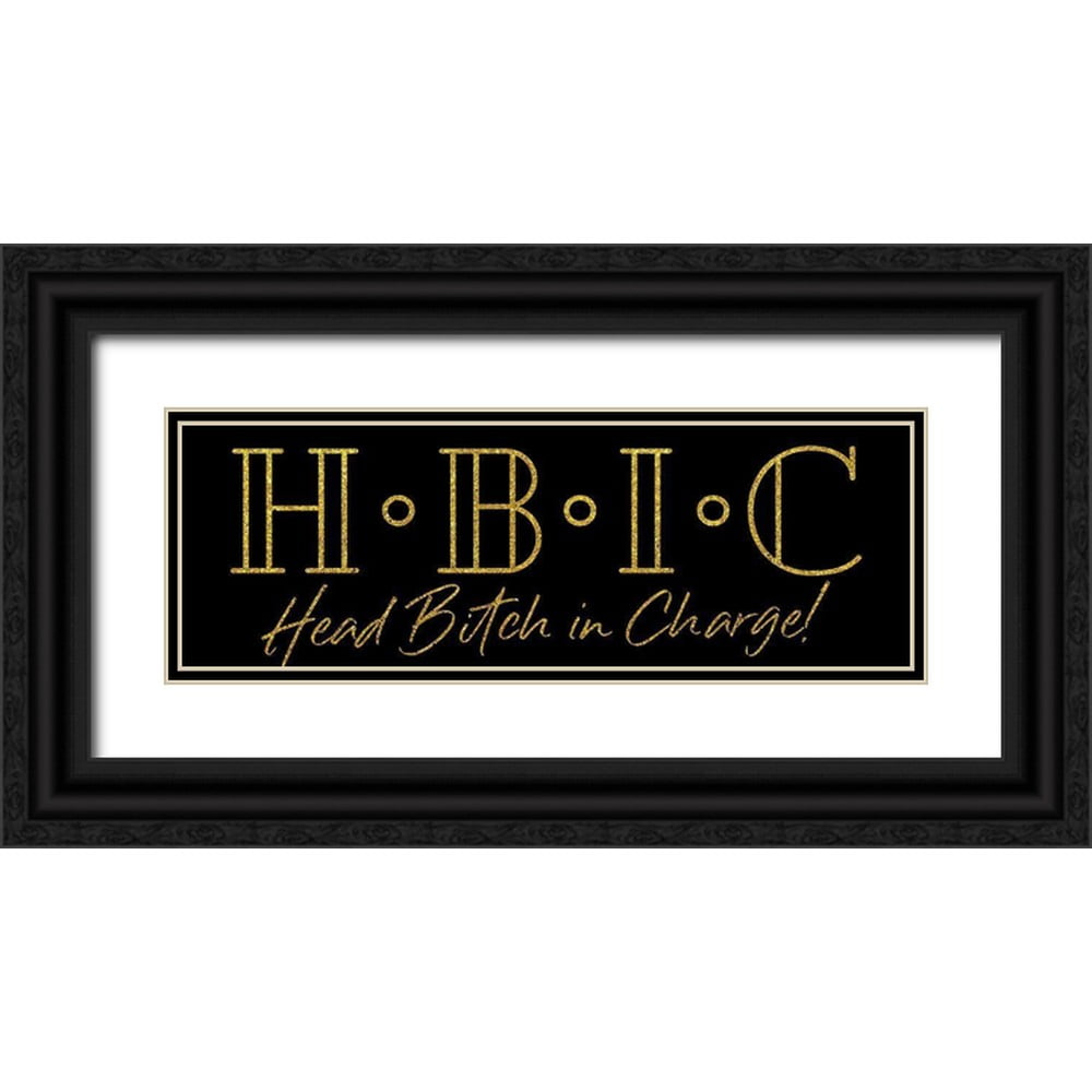 Villa, Mlli 24x11 Black Ornate Wood Framed with Double Matting Museum ...