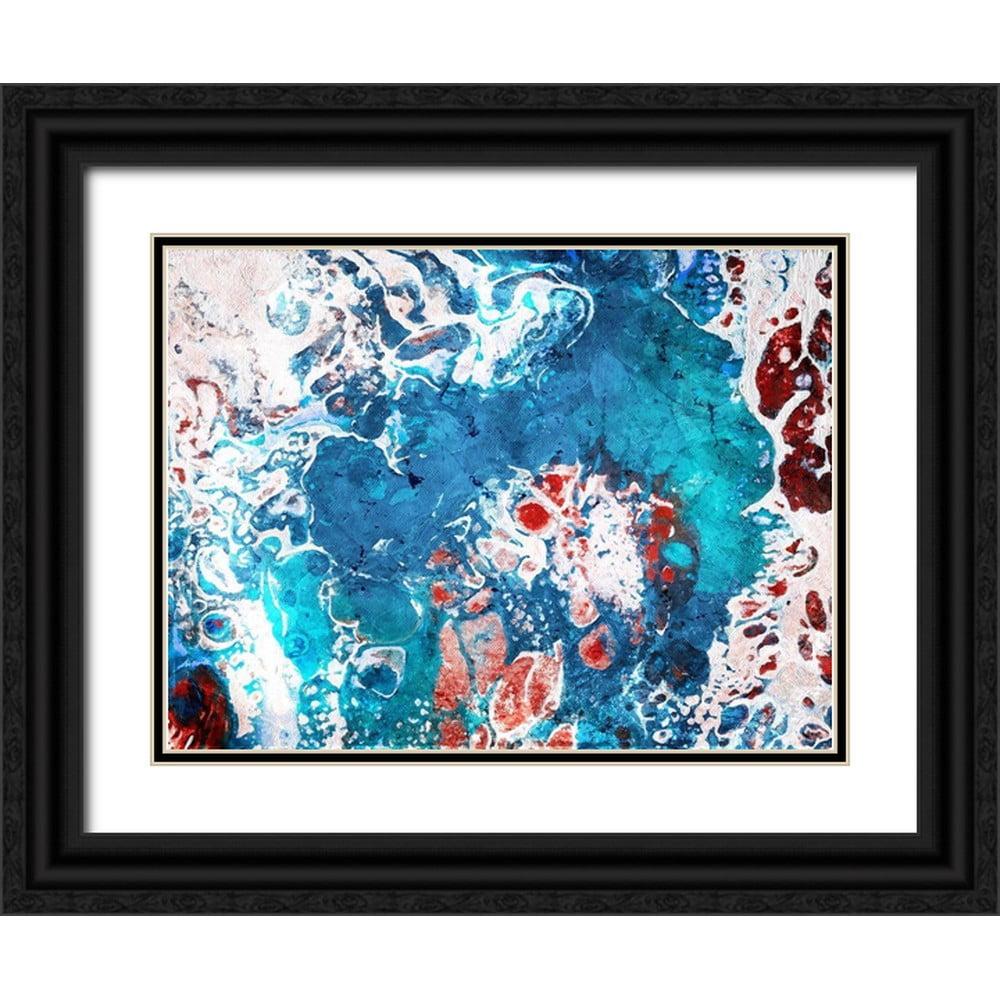 Villa, Mlli 24x19 Black Ornate Wood Framed with Double Matting Museum ...