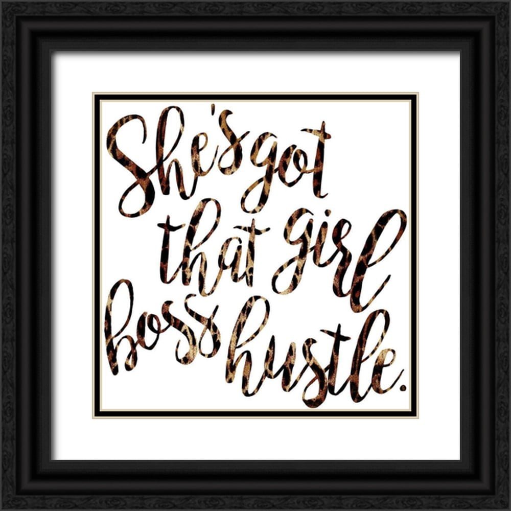 Villa, Mlli 26x26 Black Ornate Wood Framed with Double Matting Museum ...