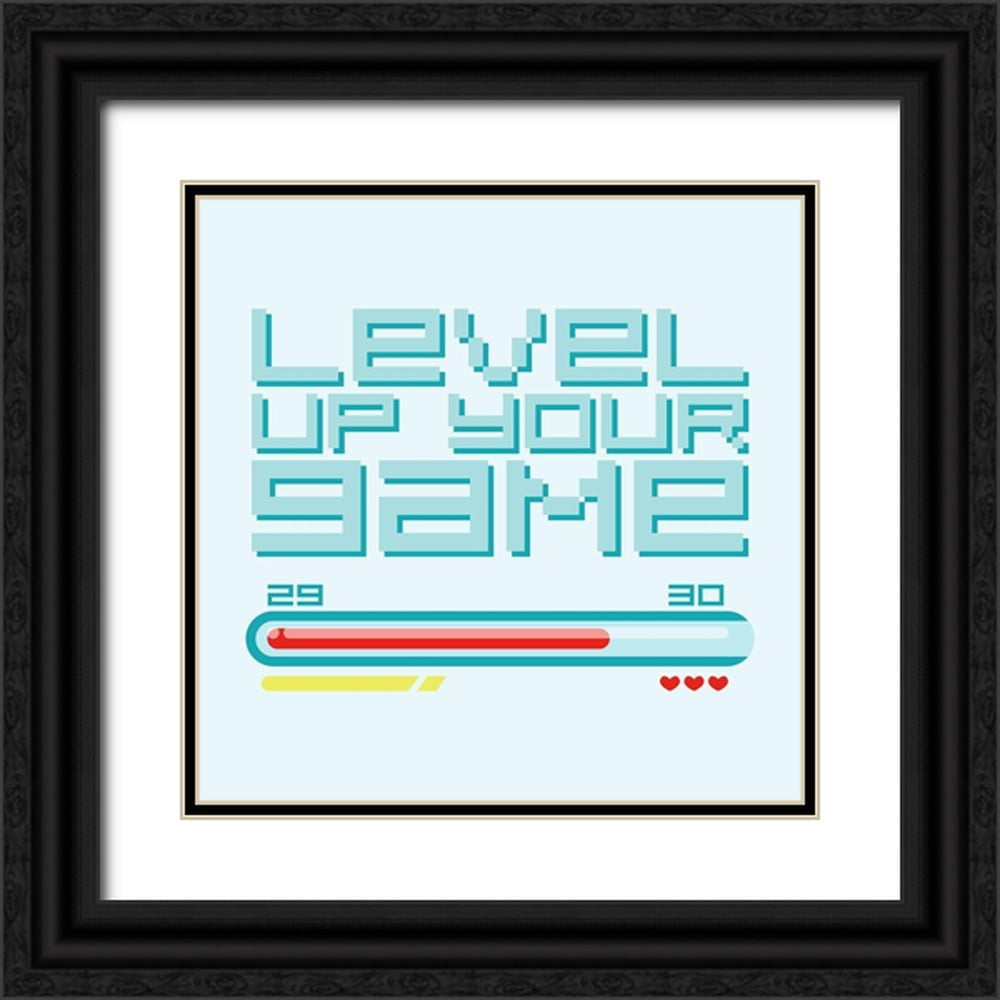 Villa, Mlli 26x26 Black Ornate Wood Framed with Double Matting Museum ...