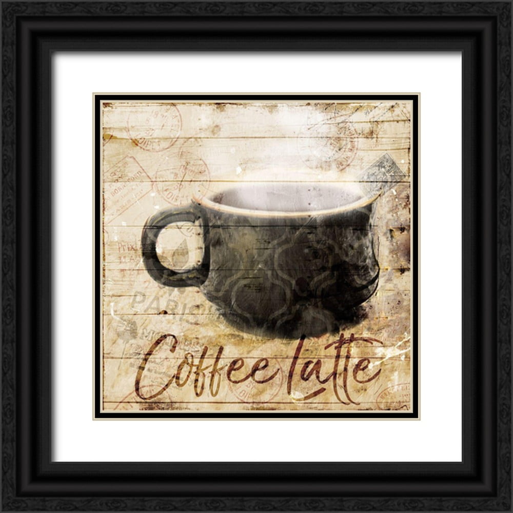 Villa, Mlli 26x26 Black Ornate Wood Framed with Double Matting Museum ...