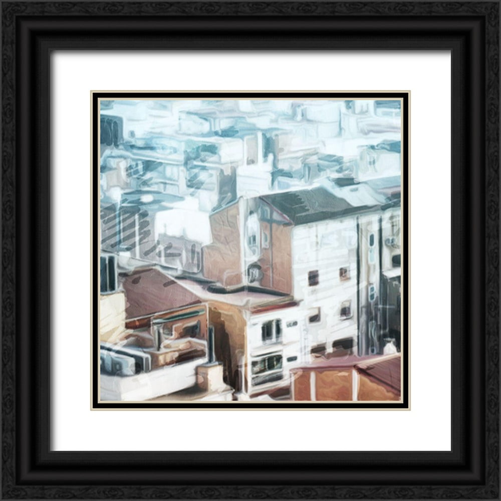 Villa, Mlli 26x26 Black Ornate Wood Framed with Double Matting Museum ...