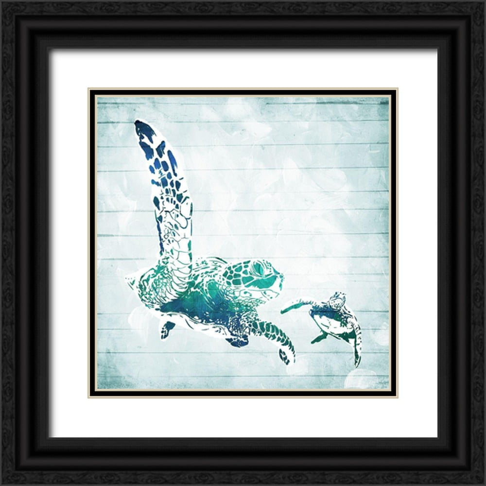 Villa, Mlli 26x26 Black Ornate Wood Framed with Double Matting Museum ...