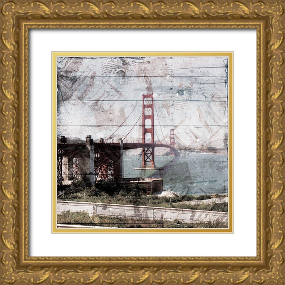 Villa, Mlli 26x26 Gold Ornate Wood Framed with Double Matting Museum ...