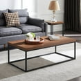 Villachico Modern Dark Wood Coffee Table, Walnut - Walmart.com