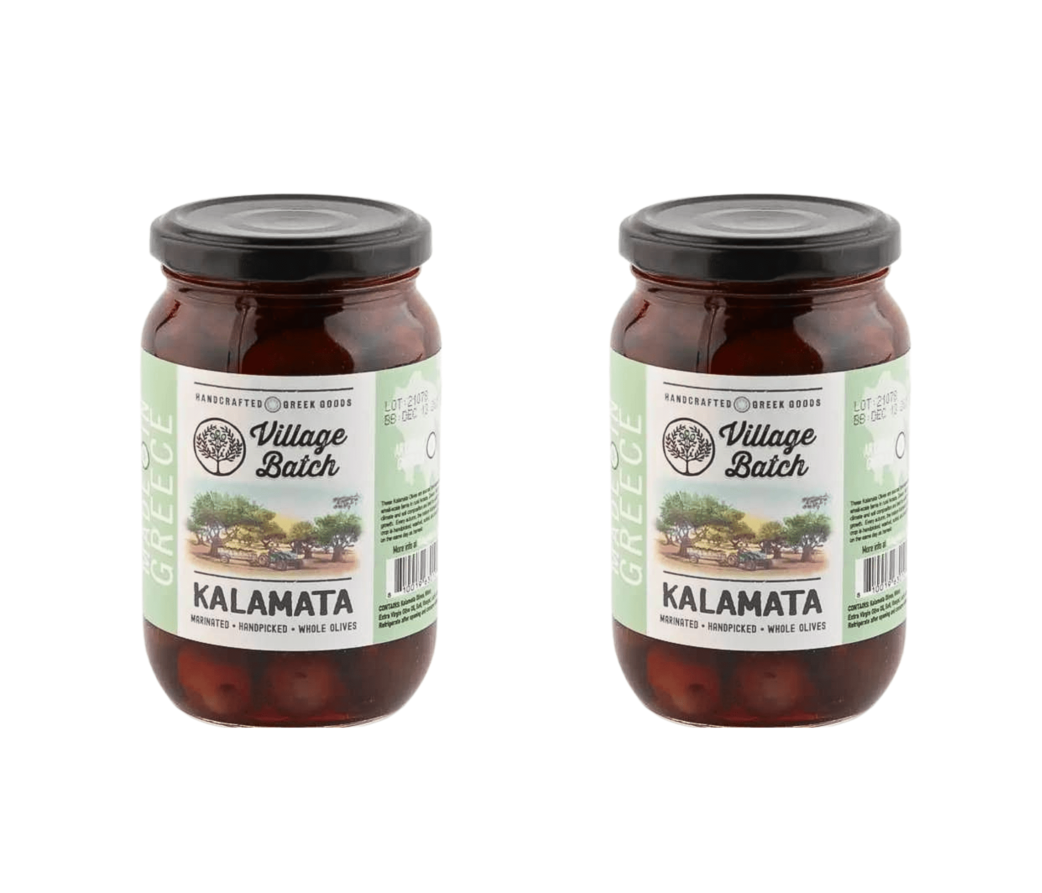 Village Batch Marinated Whole Kalamata Olives, Authentic Ingredients ...