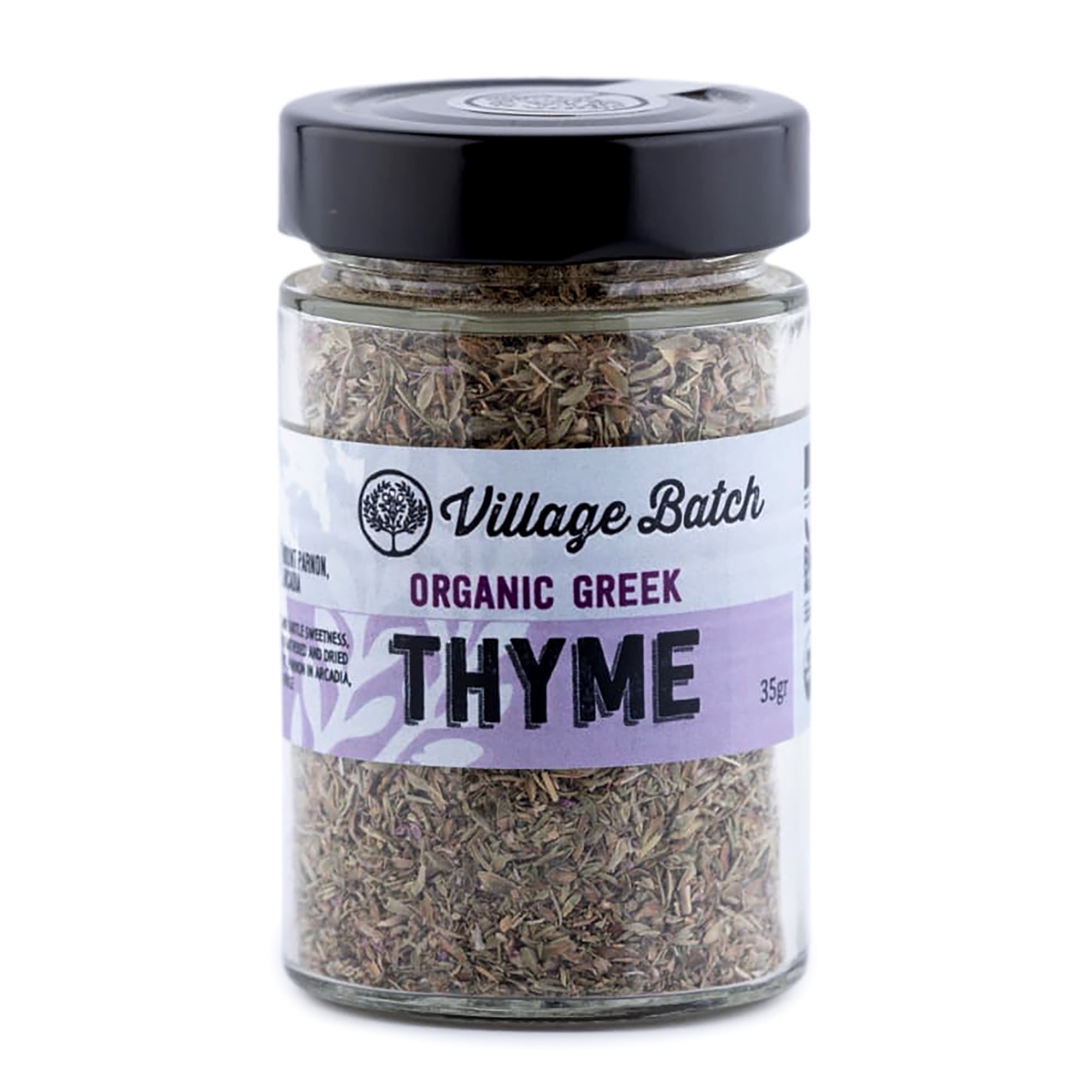 Village Batch Organic Greek Thyme; Independent Producer; Naturally Sun ...