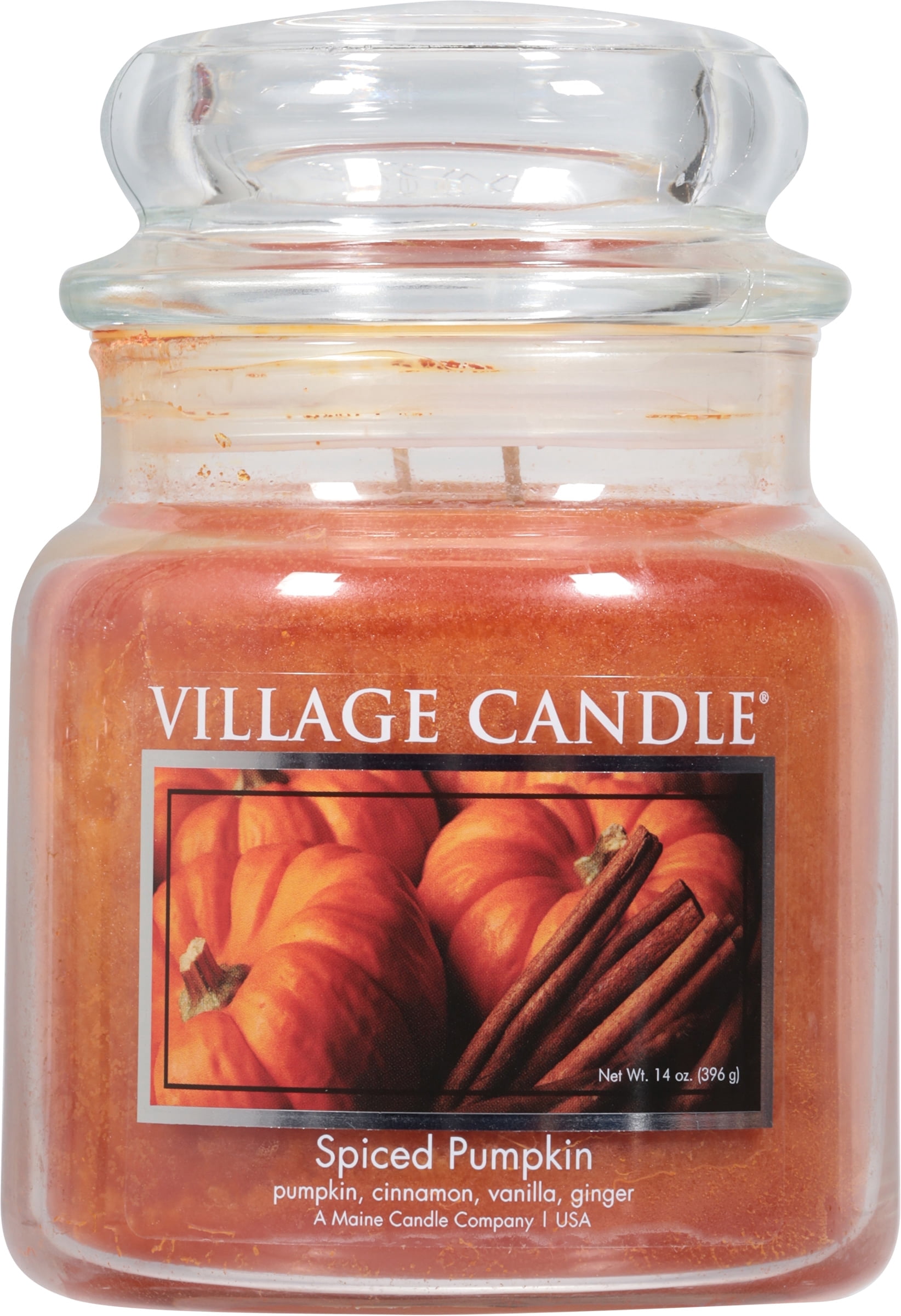 Village Candle Spiced Pumpkin Candle 14 oz - Walmart.com