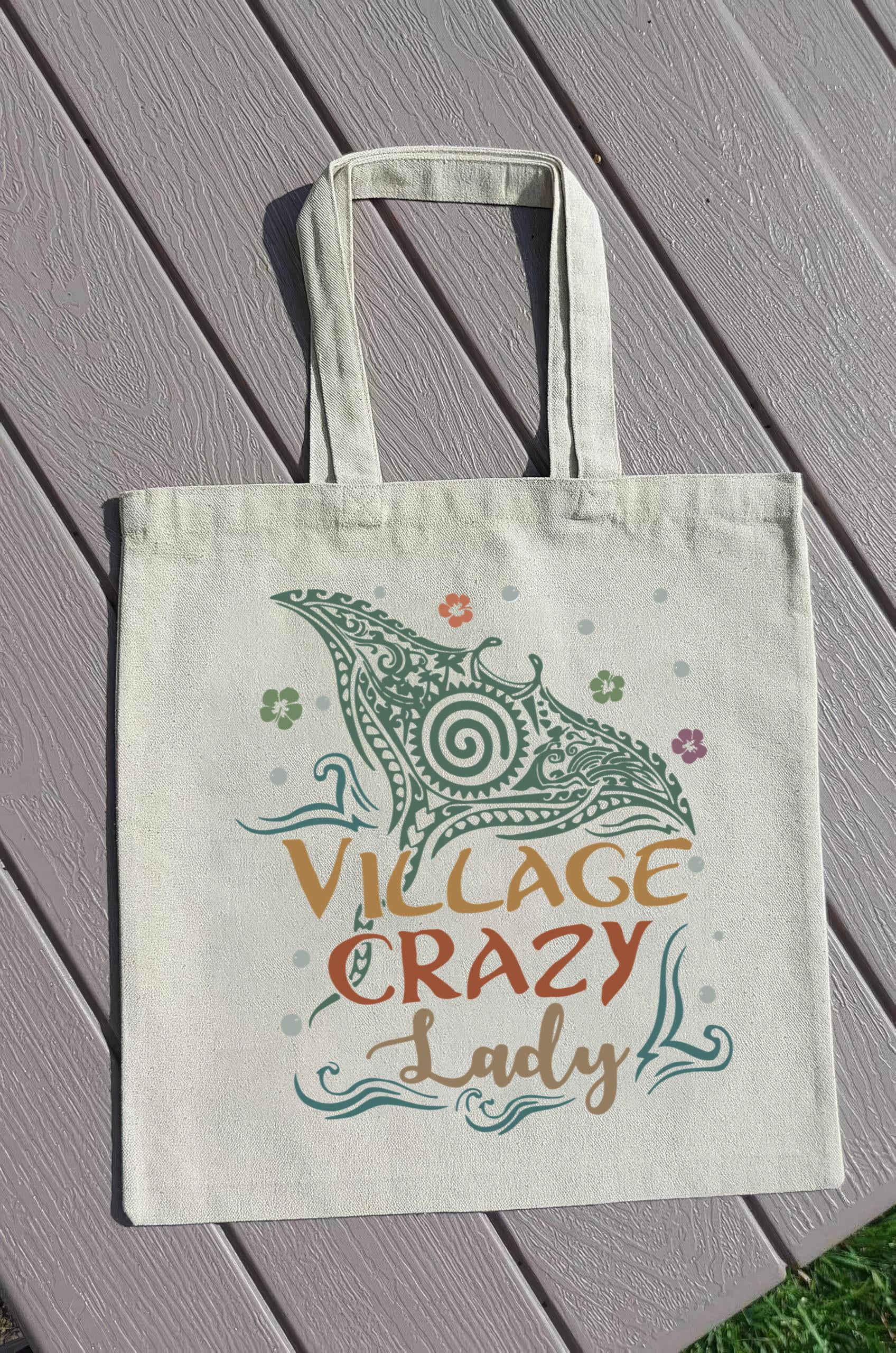 Village Crazy Lady Bag, Gramma Tala Bag, Moana Bag, Grandma Bag, Mother ...