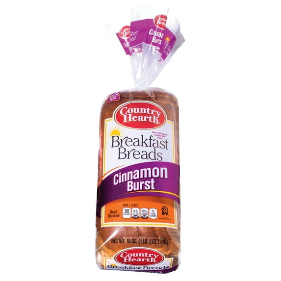 Country Hearth Cinnamon Burst Bread 18 oz - Walmart.com