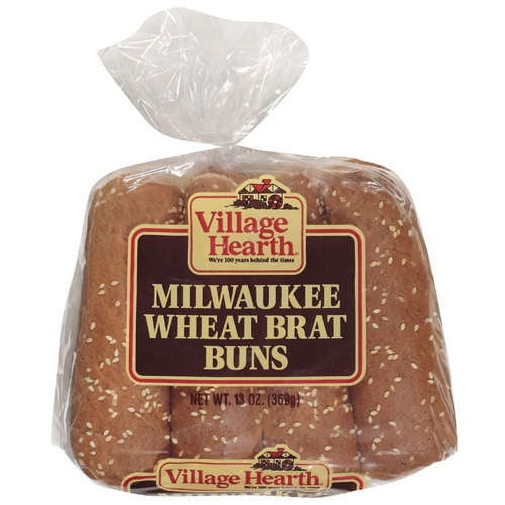 Village Hearth Milwaukee Wheat Brat Buns, 13 oz - Walmart.com