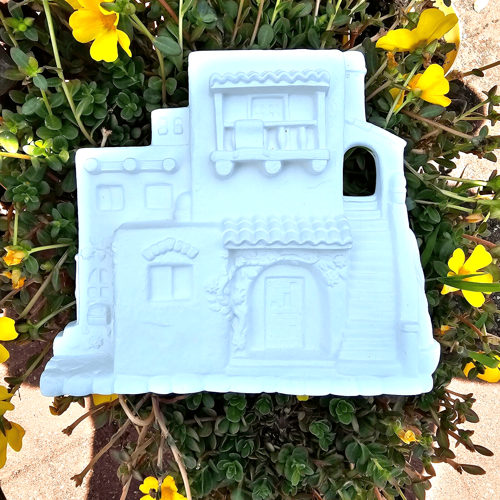 Village House Wall Plaque 9" IN STOCK Ceramic Bisque Ready Paint ...