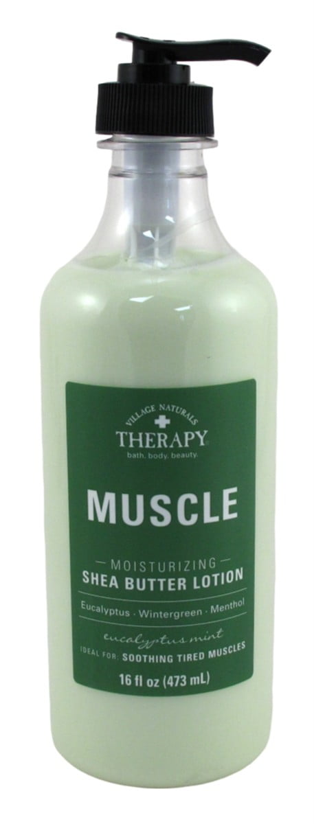 Village Nat. Lotion Muscle Shea Butter Moiturizing 16oz (Pack of 3 ...