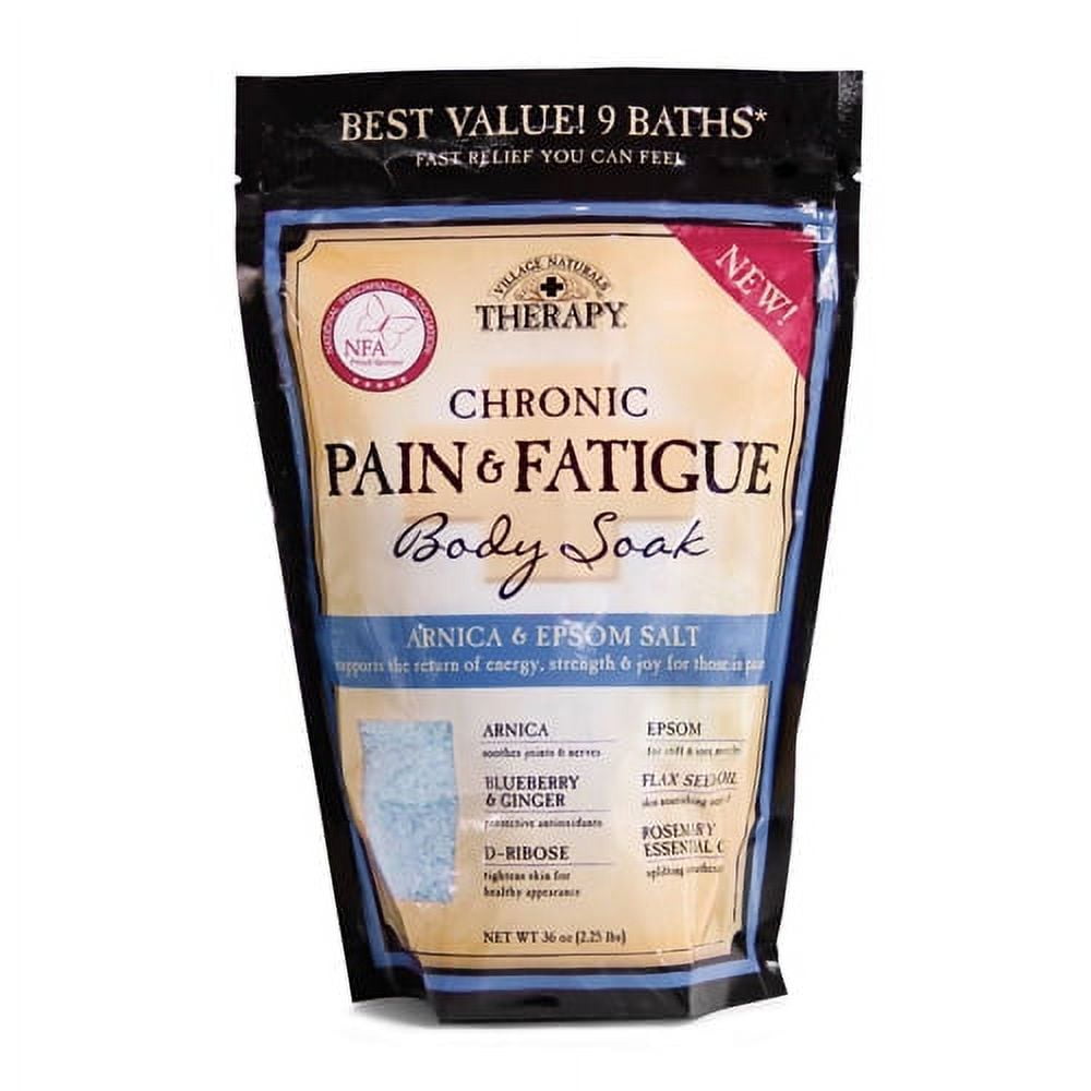 Village Naturals Therapy Bath Salts for Chronic Pain and Fatigue ...