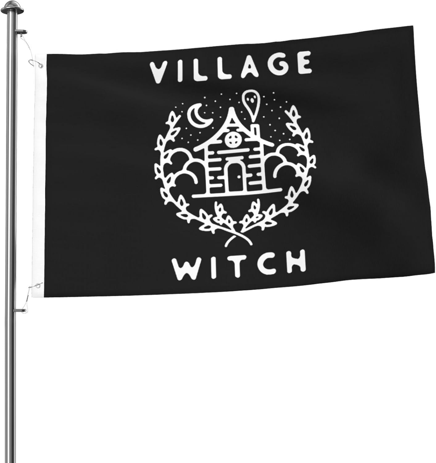 Village Witch Flag 2x3 Ft Outdoor Decoration Banner Yard Flag With ...