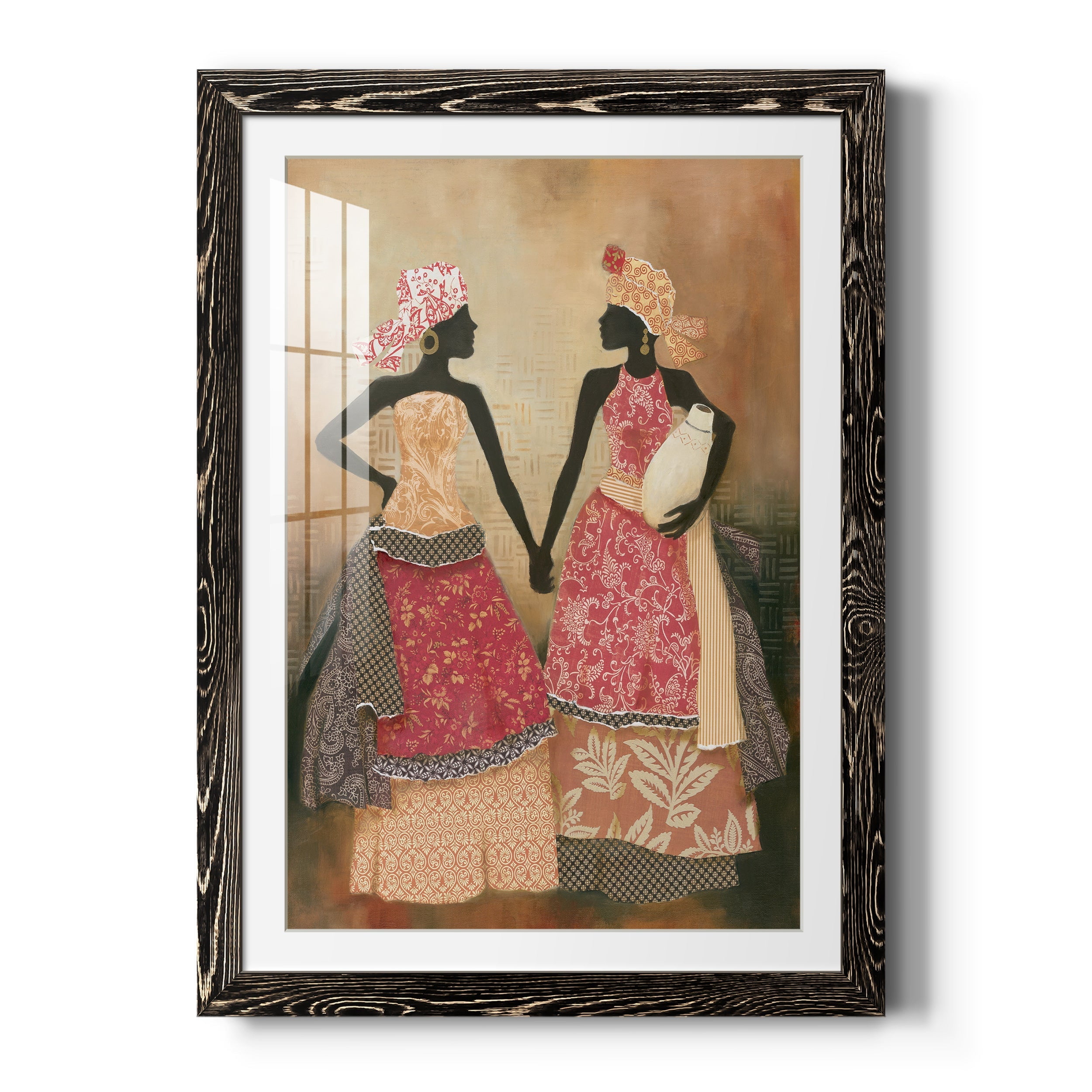 Village Women I - Premium Framed Print - Distressed Barnwood Frame ...