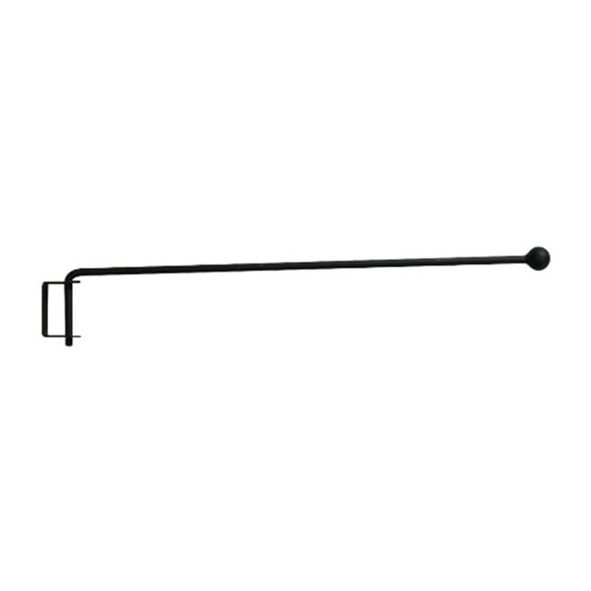 Village Wrought Iron CUR-CRN-18 18 in. Black Wrought Iron Swivel ...