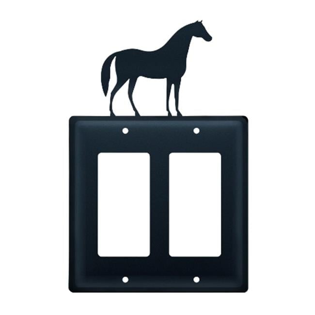Village Wrought Iron EGG-68 Horse GFI Cover DBL - Walmart.com