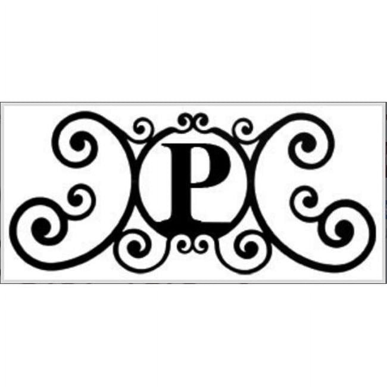 Village Wrought Iron House Plaque Letter P - Walmart.com