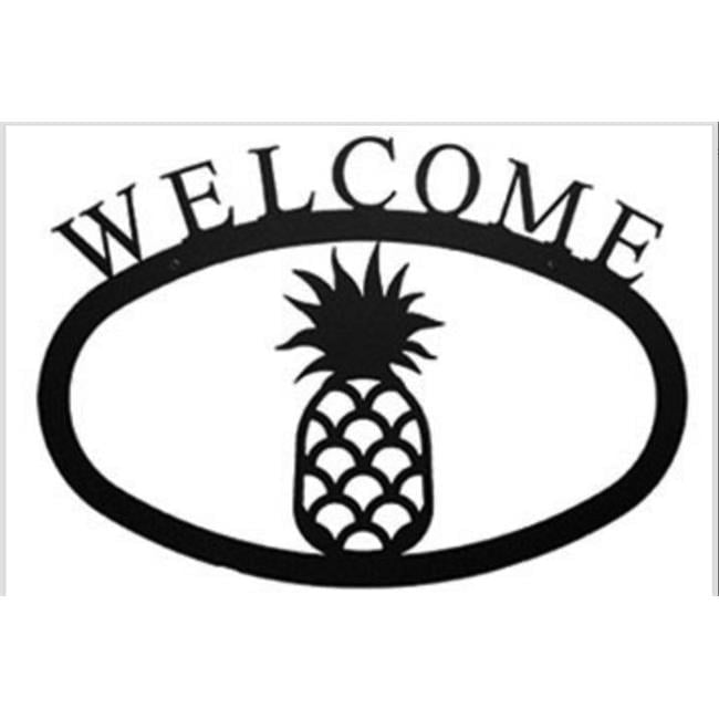Village Wrought Iron Large Pineapple Welcome Sign - Walmart.com