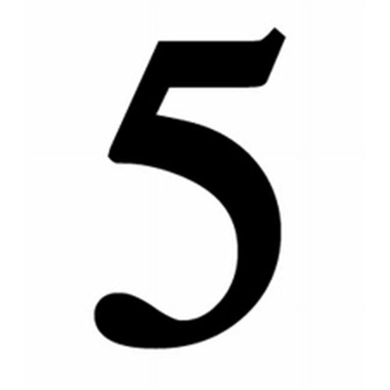 Village Wrought Iron NUM-5-S Small Number 5 - Black - Walmart.com