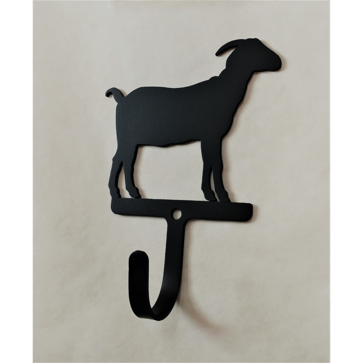 Village Wrought Iron Decorative Metal Billy Goat Wall Hook - Small ...