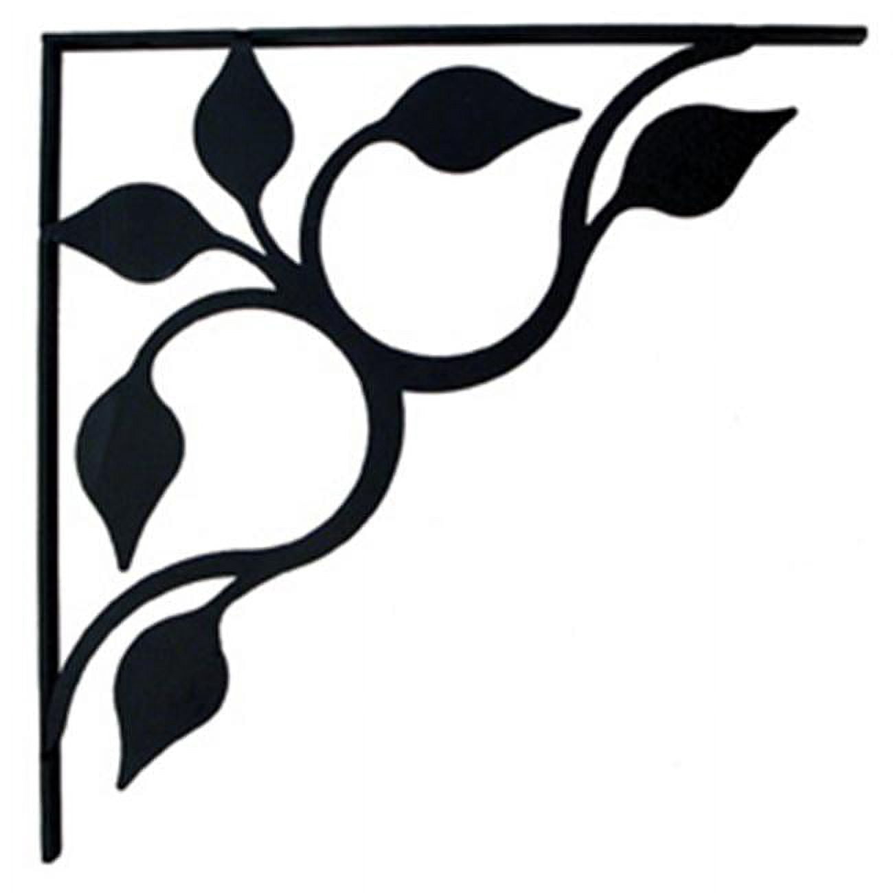 Village Wrought Iron SB-109-S Leaf Fan Shelf Brackets - Walmart ...