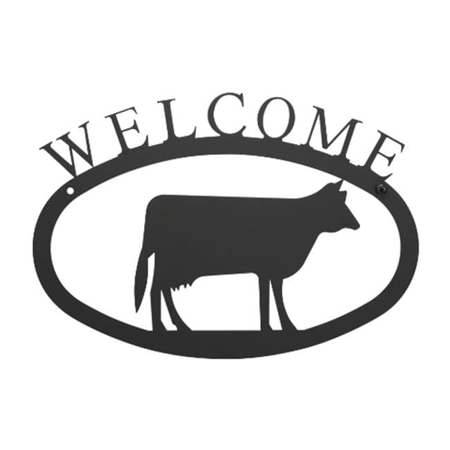 Village Wrought Iron Small Welcome Sign-Plaque - Cow - Walmart.com