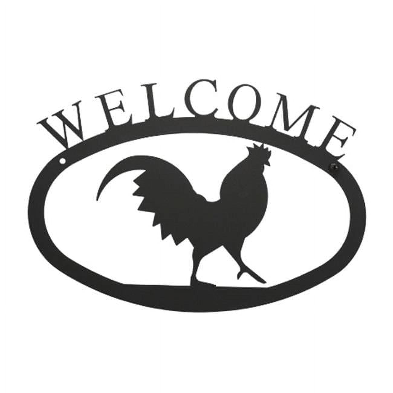Village Wrought Iron Small Welcome Sign-Plaque - Rooster - Walmart.com