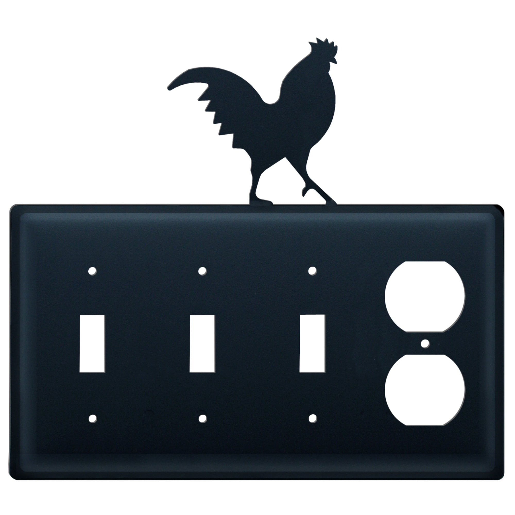 Rooster Triple Switch & Single Outlet CUSTOM Product - Walmart.com