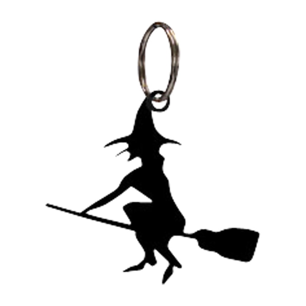 Village Wrought Iron Witch Key Rings Standing Horse - Key Chain ...