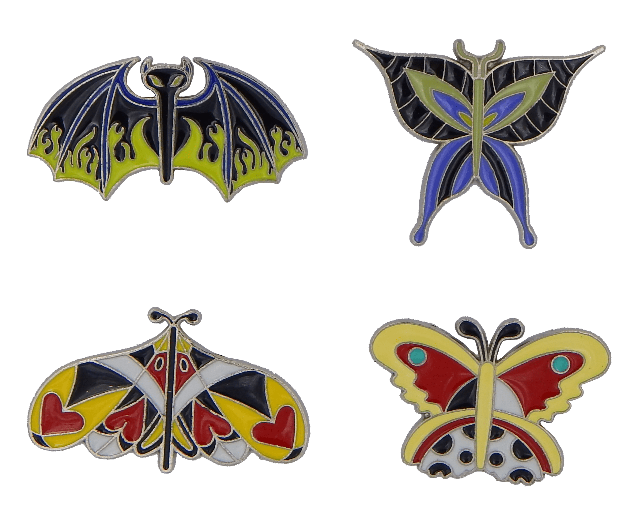 Villain Butterfly Themed Collection 4 Pin Set Disney Park Trading Pins ...