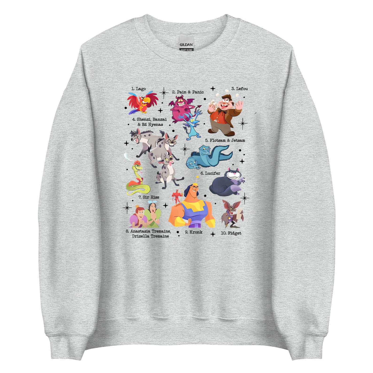 Villain Sidekick Graphic Shirt, Fun Cartoon Character Group Tee, Family ...