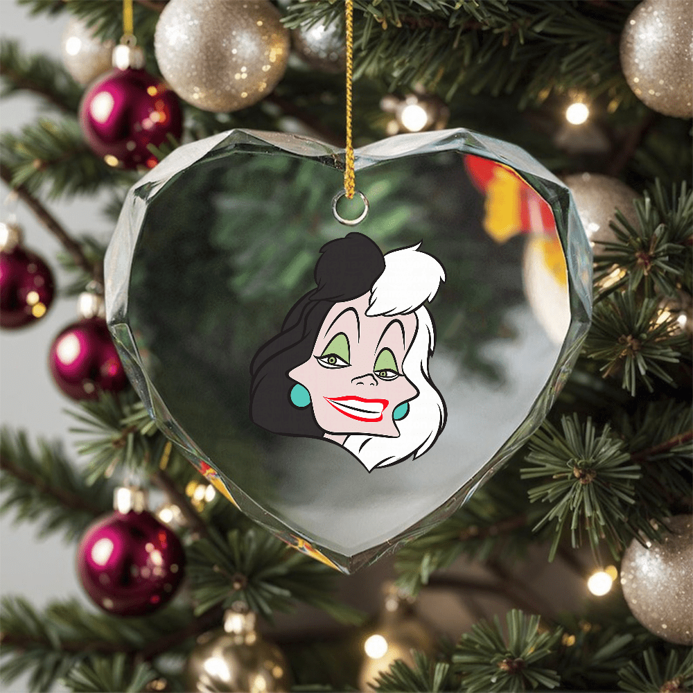 Villains Cruella De Vil Fashionable Big Face Costume Ornament, Home ...